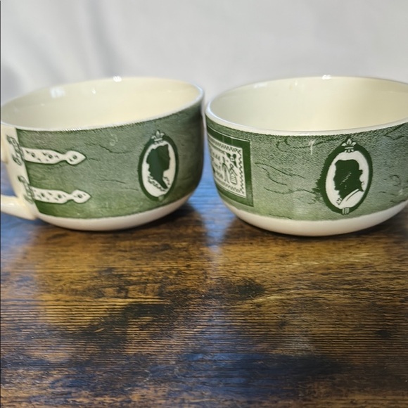 Dining | Vintage Royal Colonial Homestead Green Porcelain Tea Cups ...